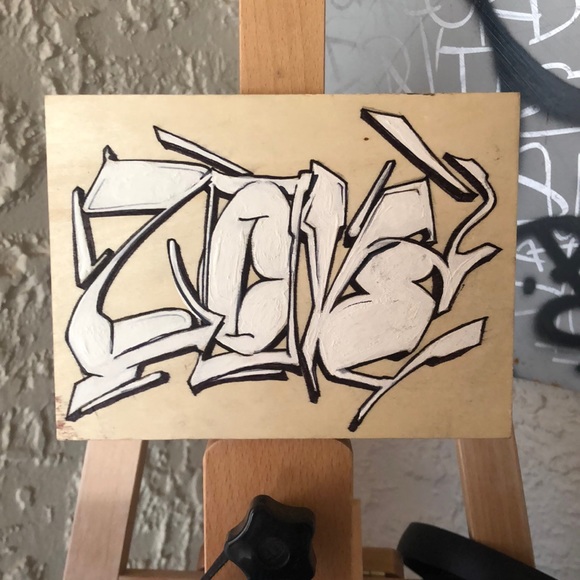 Art | Love Original Graffiti On Wood Canvas Panel Small Original ...